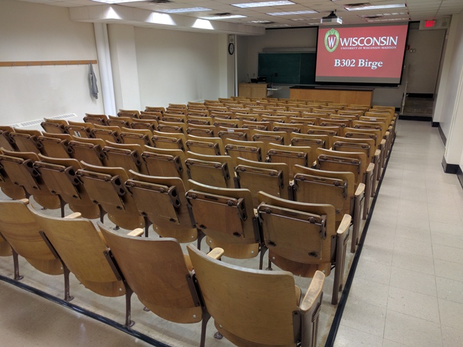 Birge Hall B302 – Classroom Media Support – UW–Madison
