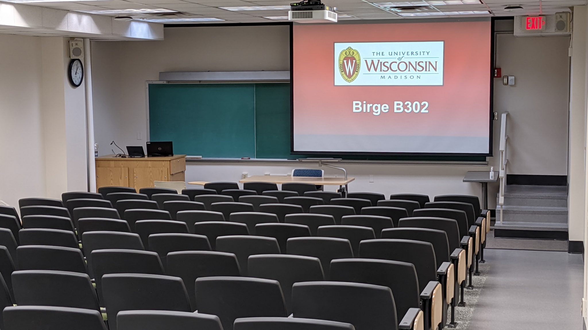 Birge Hall B302 – Classroom Media Support – UW–Madison