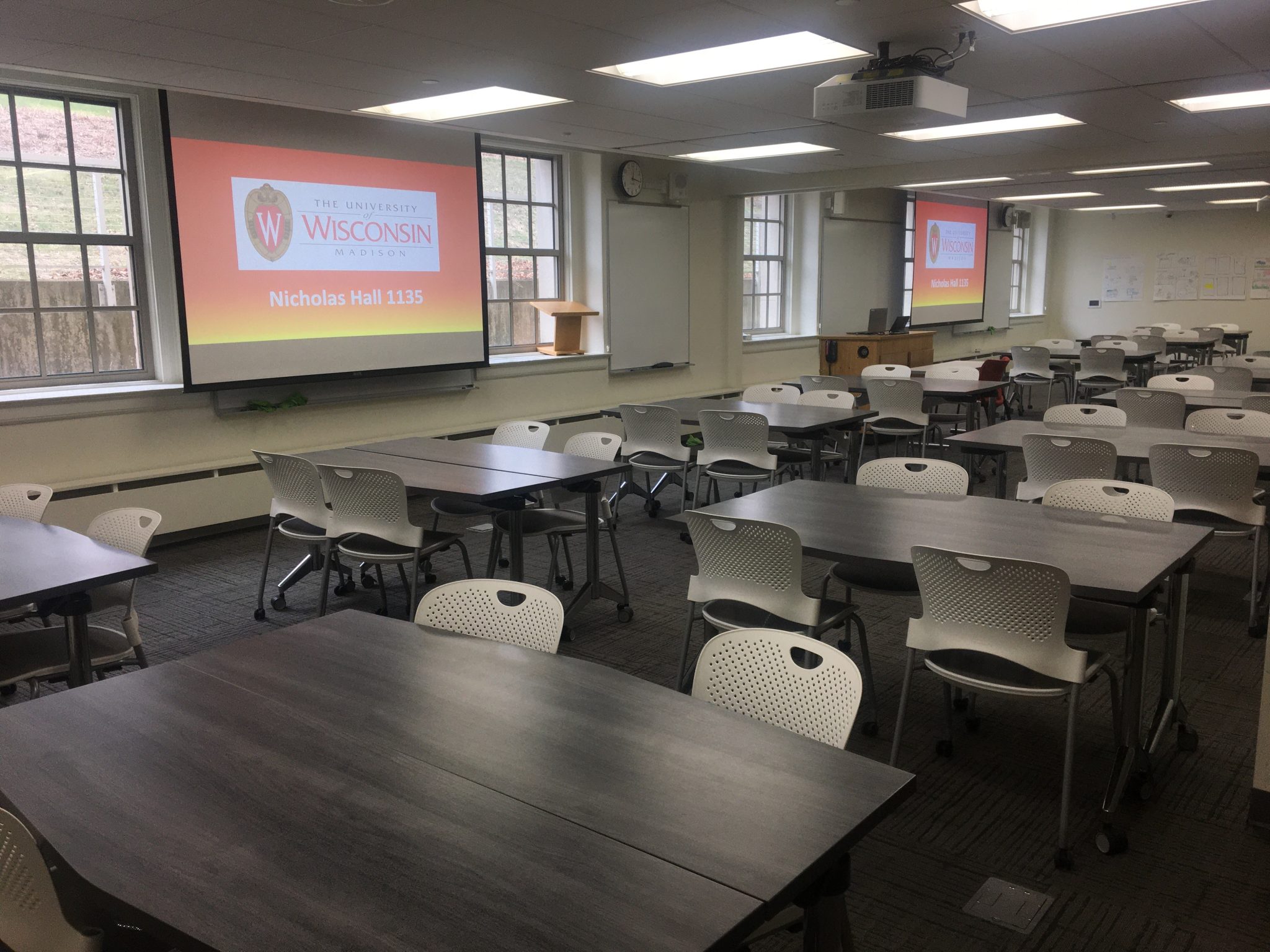 Nancy Nicholas Hall 1135 – Classroom Media Support – UW–Madison